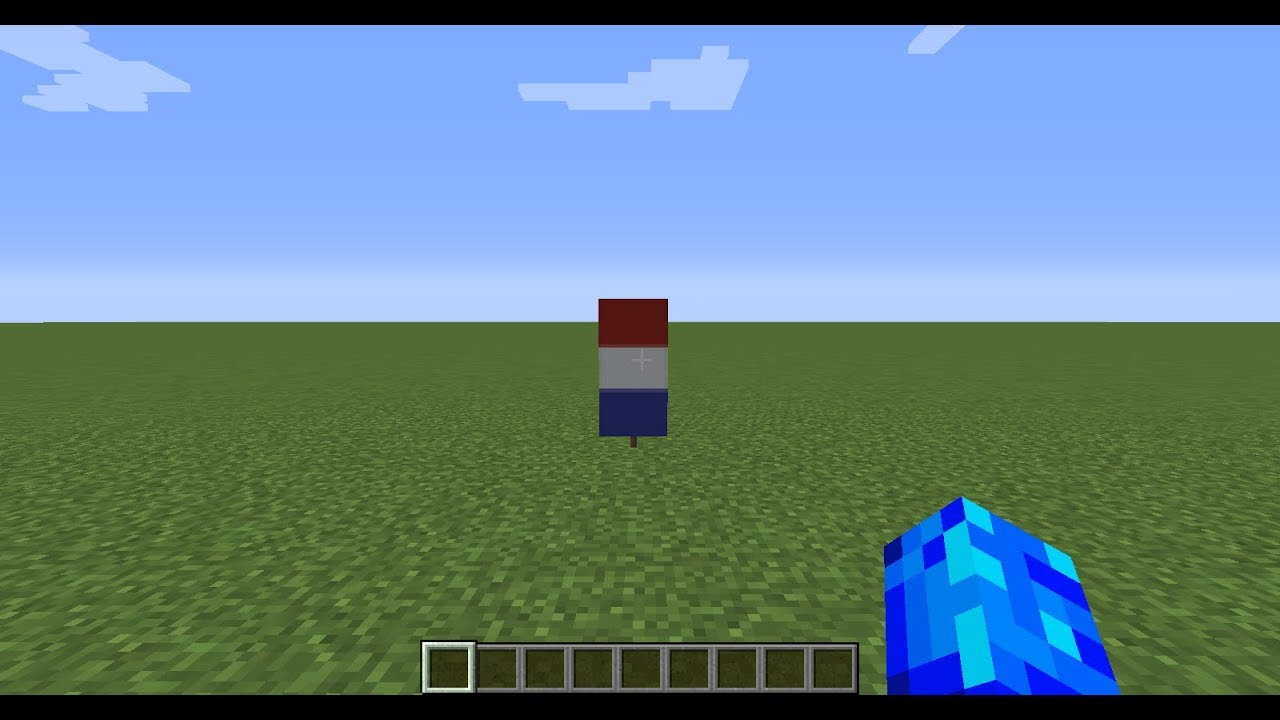 Minecraft: How to make Luxembourg's Flag! - YouTube