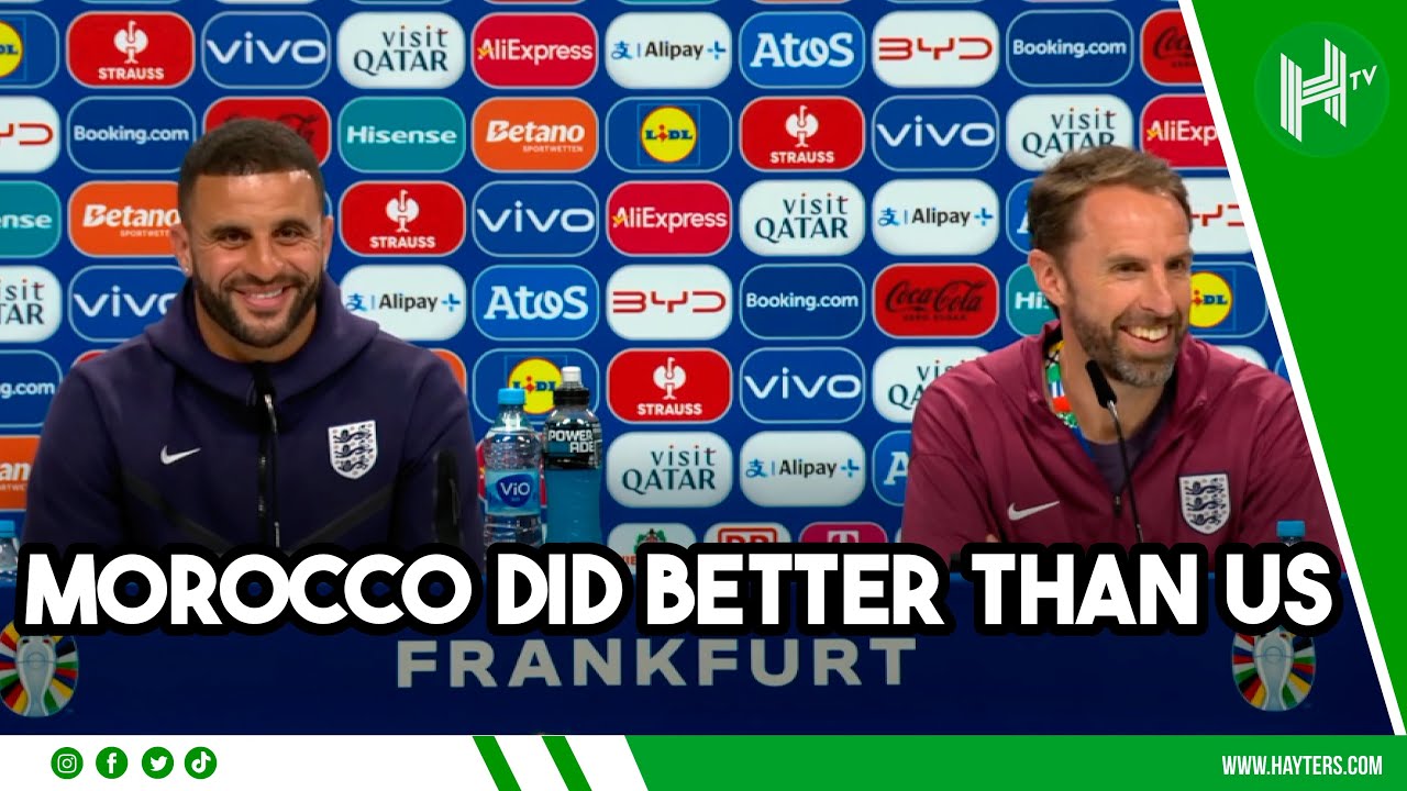 You got to the semi-final, we DIDN'T! | Southgate's funny moment with ...