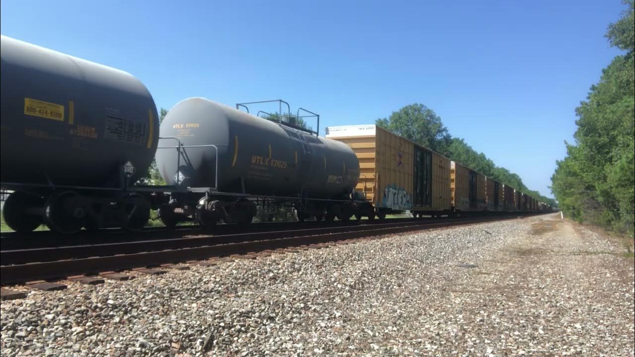 Long CSX M401 SB Manifest Train with mid Train DPU Alright - YouTube