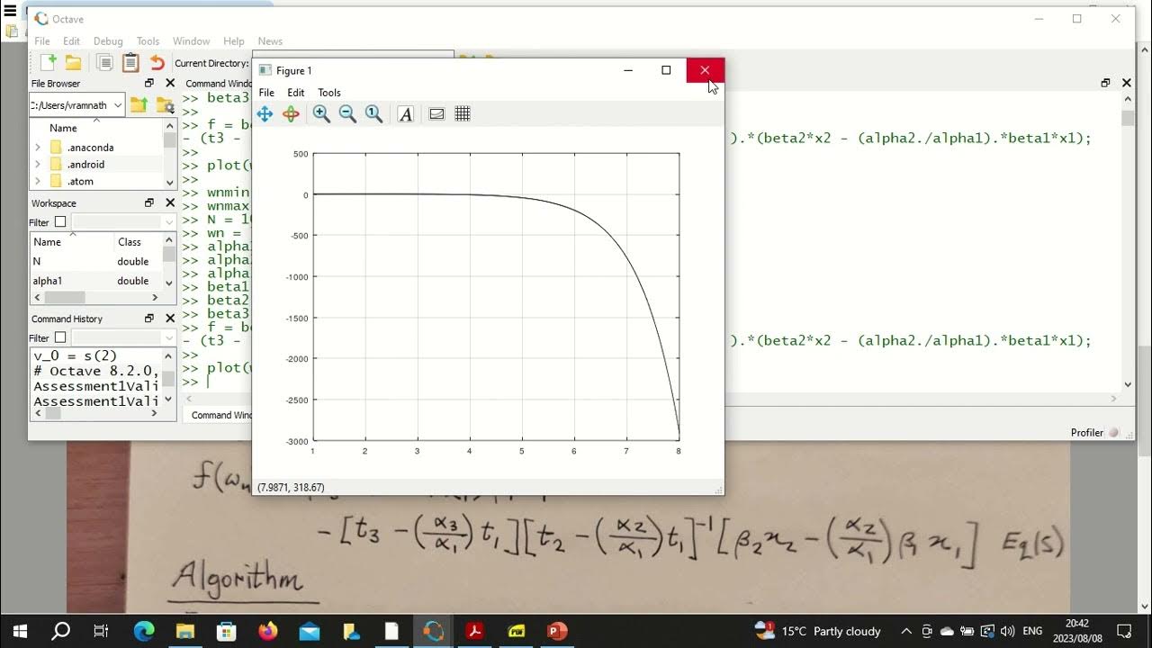 GNU Octave to Solve Vibrations - Using Dot Operator for Vector Algebra - YouTube