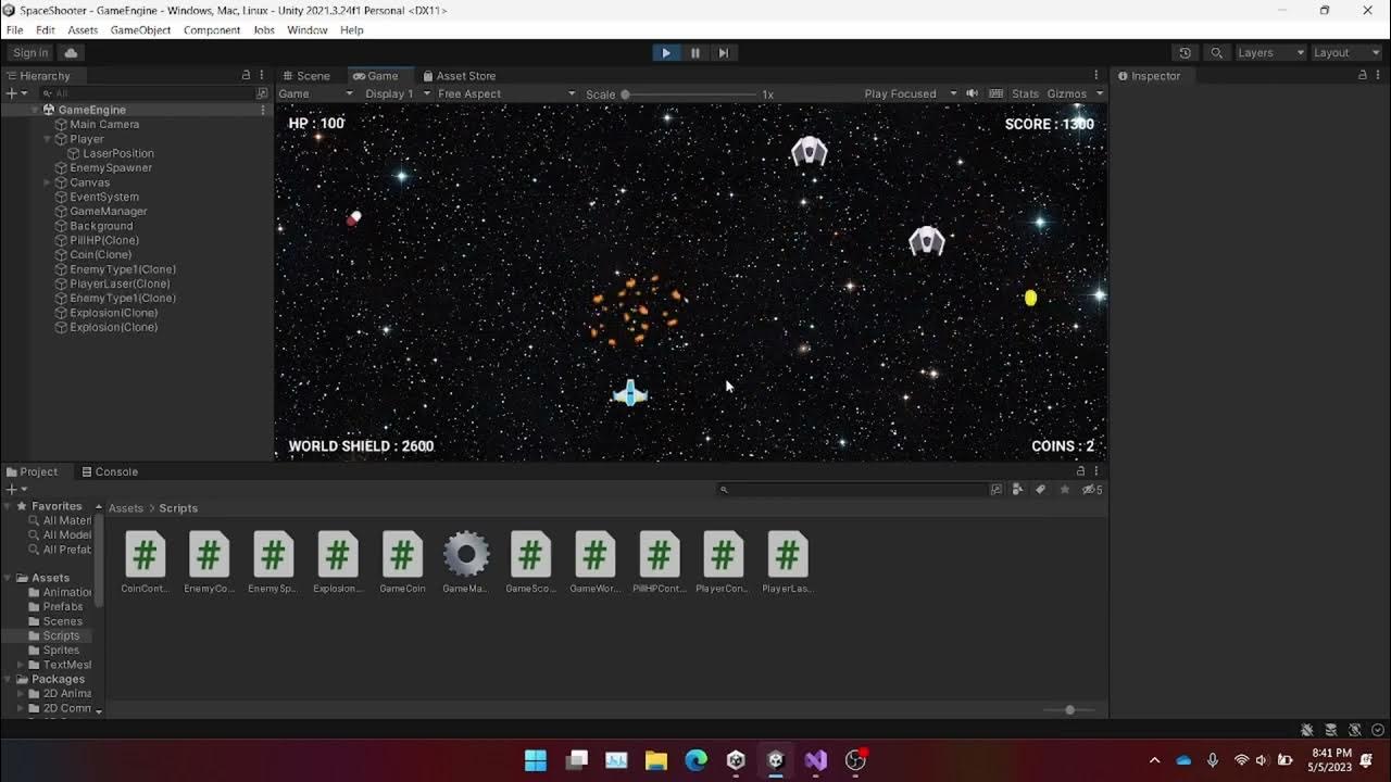 UTS Game Programming Space Shooter - YouTube