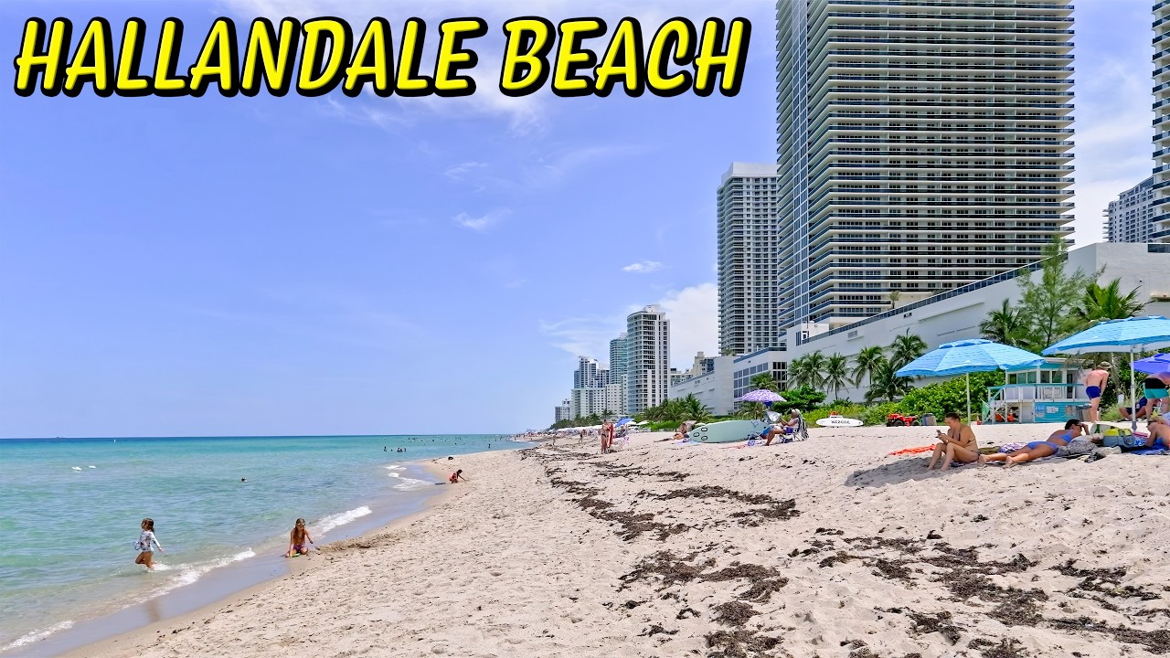 Experience REAL Florida Beach Life on Hallandale Beach - YouTube