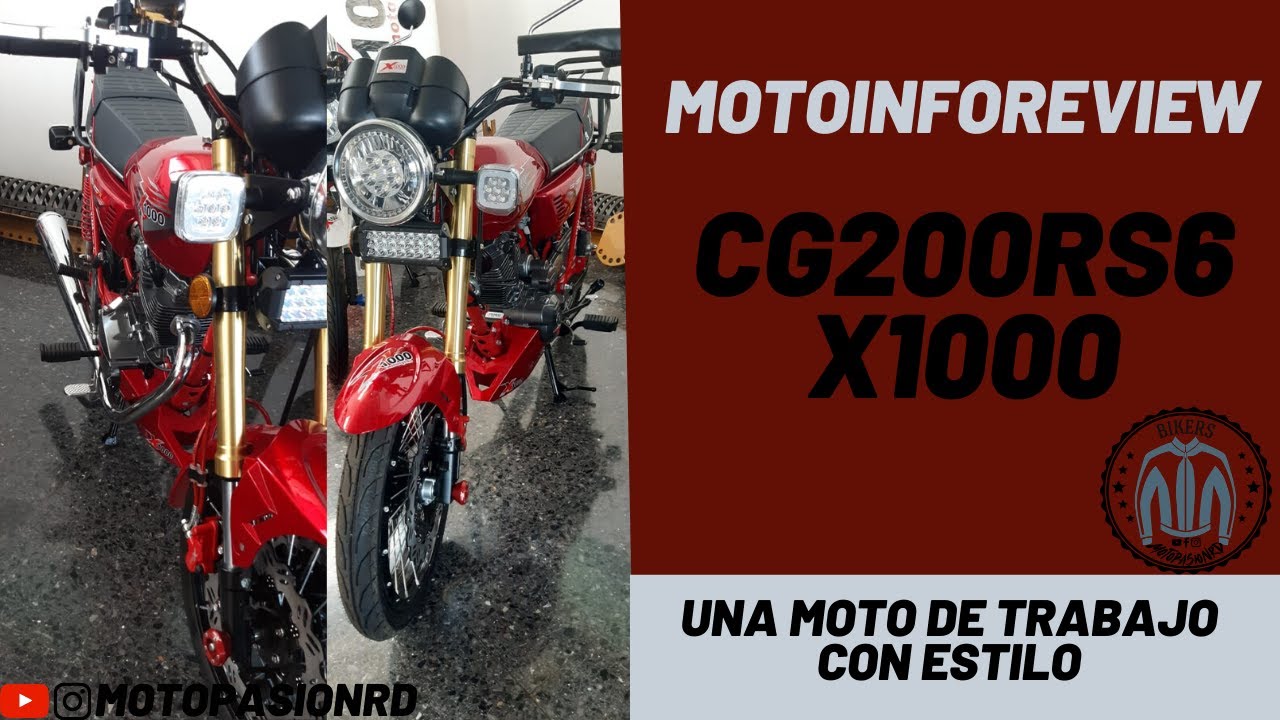 X1000 CG200RS6 MOTO-INFO-REVIEW - YouTube