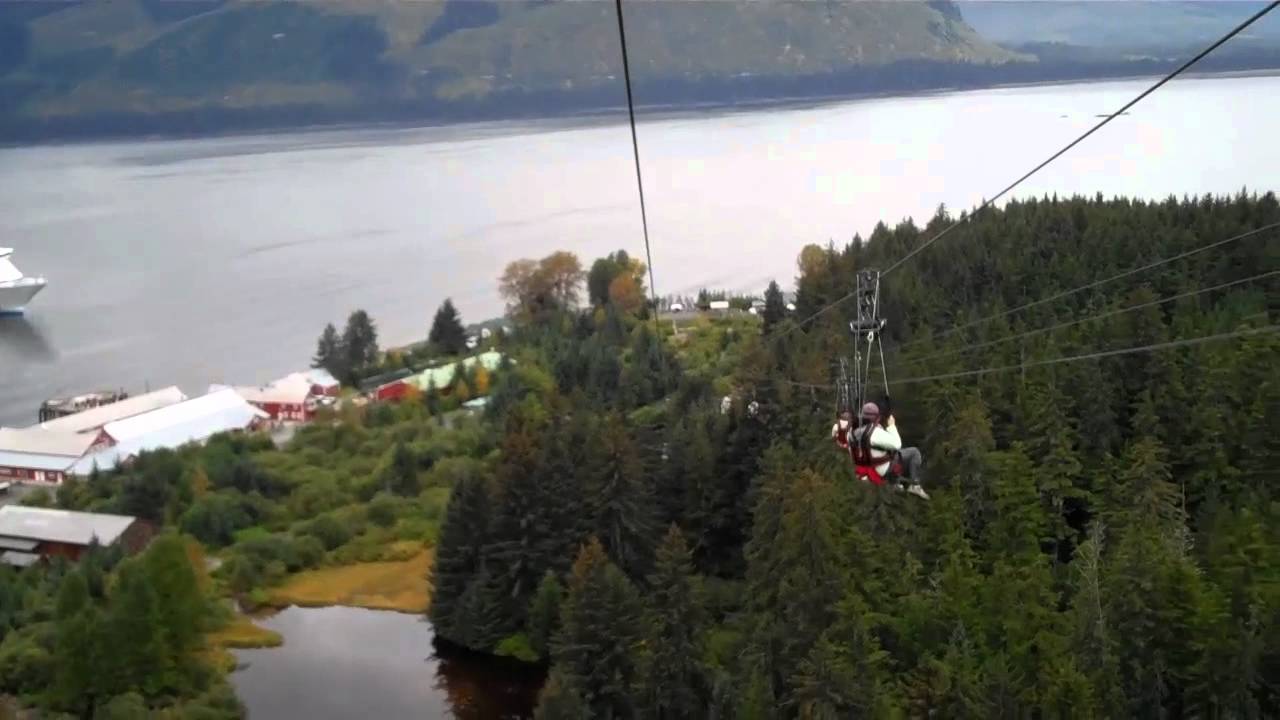 World's Largest Zip Line, Icy Strait Point, AK - YouTube