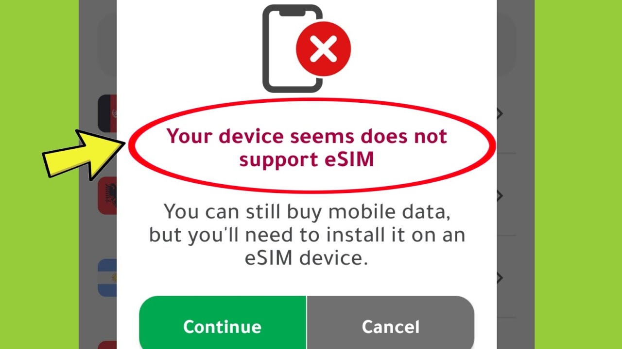 Fix Your device seems does not support eSIM in numero problem solved - YouTube
