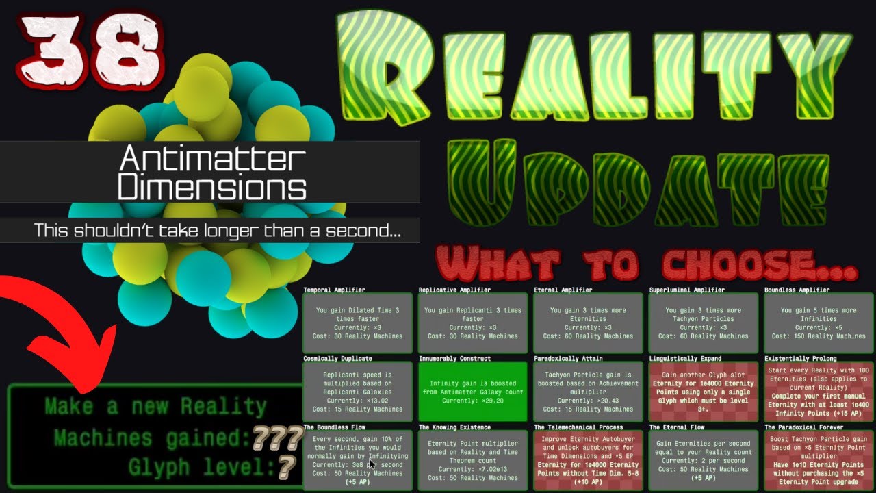 Antimatter Dimensions Reality Update Episode 38: THIRD REALITY!!! - YouTube