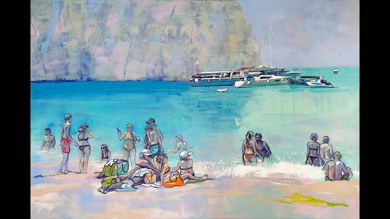 Erika Balla painting: The splendid turqouise - YouTube