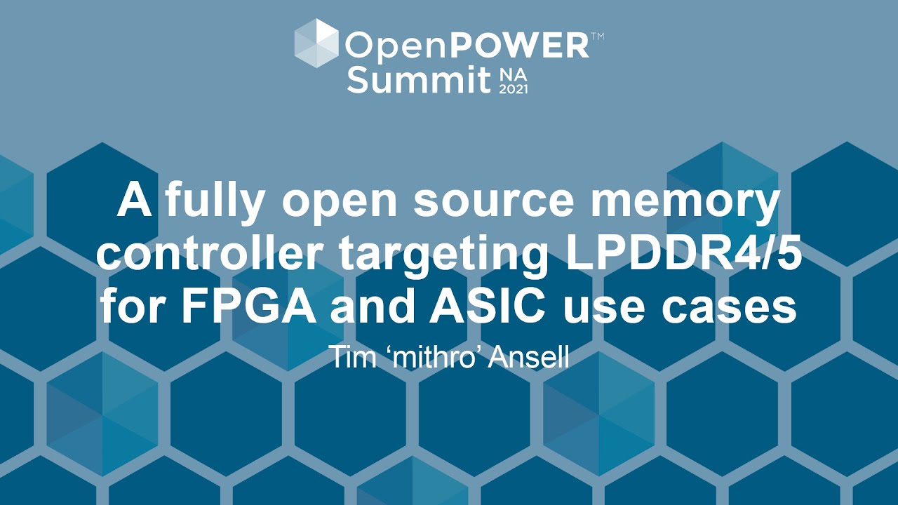A Fully Open Source Memory Controller Targeting Lpddr45 For Fpga And 8117