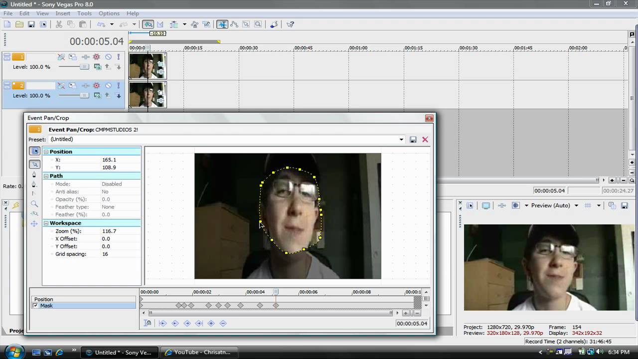 Sony Vegas Tutorial - Bluring Face - YouTube
