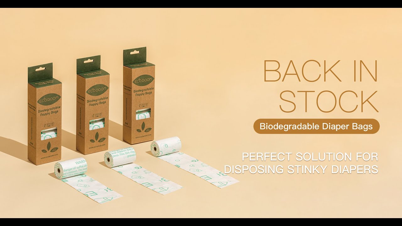 ECO BOOM Biodegradable Diaper Bags - YouTube
