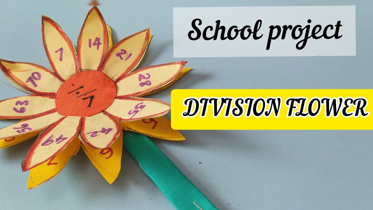 DIVISION FLOWER Math Project schoolproject mathmodel teachingmodels DIVISION FLOWER Math Project schoolproject mathmodel teachingmodels
