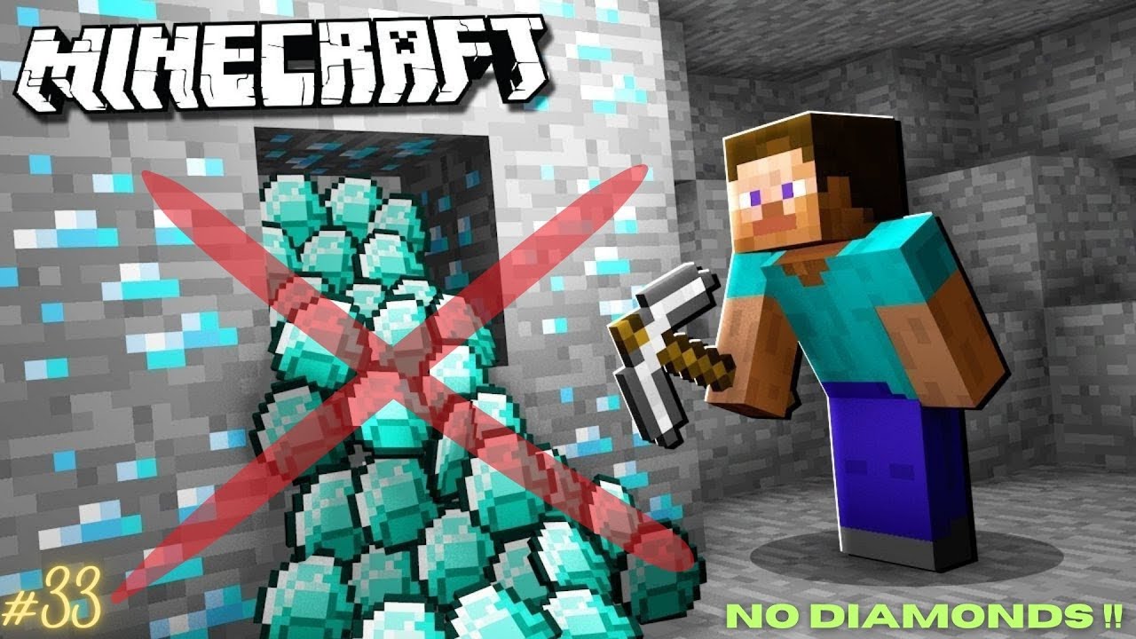 No diamonds in this world !! Minecraft Gameplay #33 #optimisticluster # ...