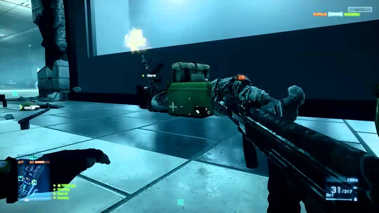 Battlefield 3 Beta prone - YouTube