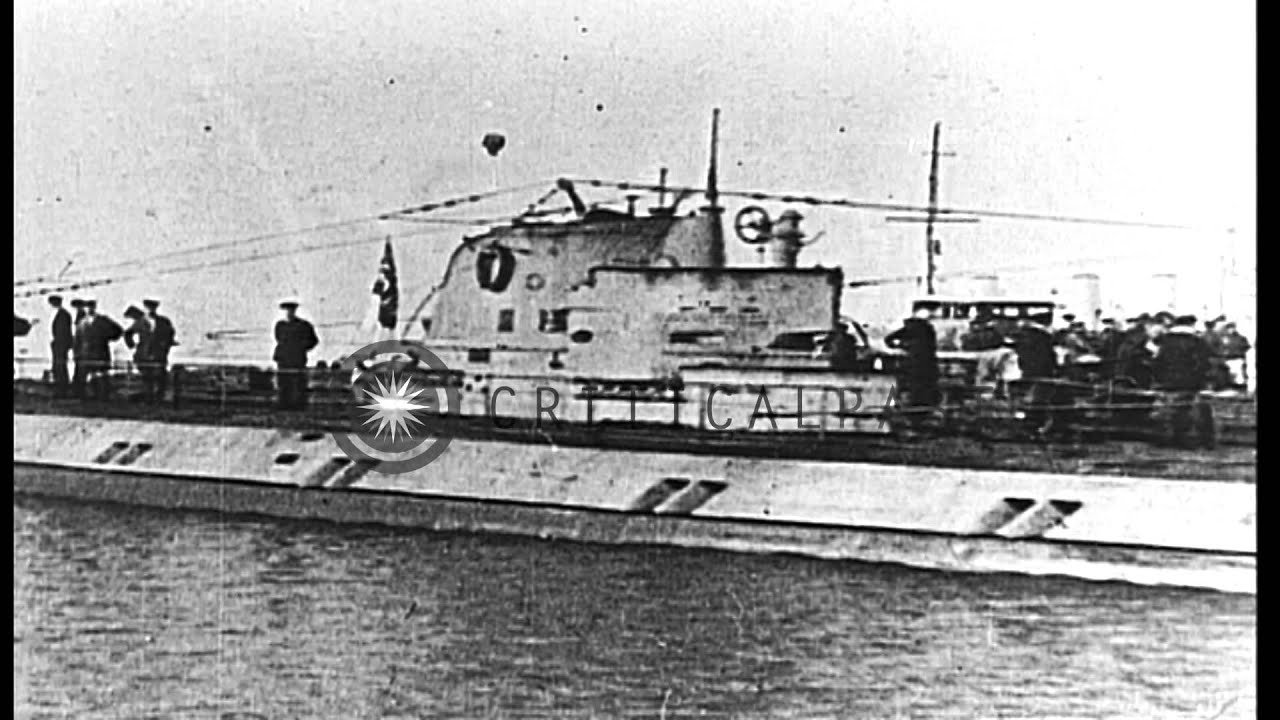 German naval surrender in 1918 as demanded by Armistice terms. HD Stock ...