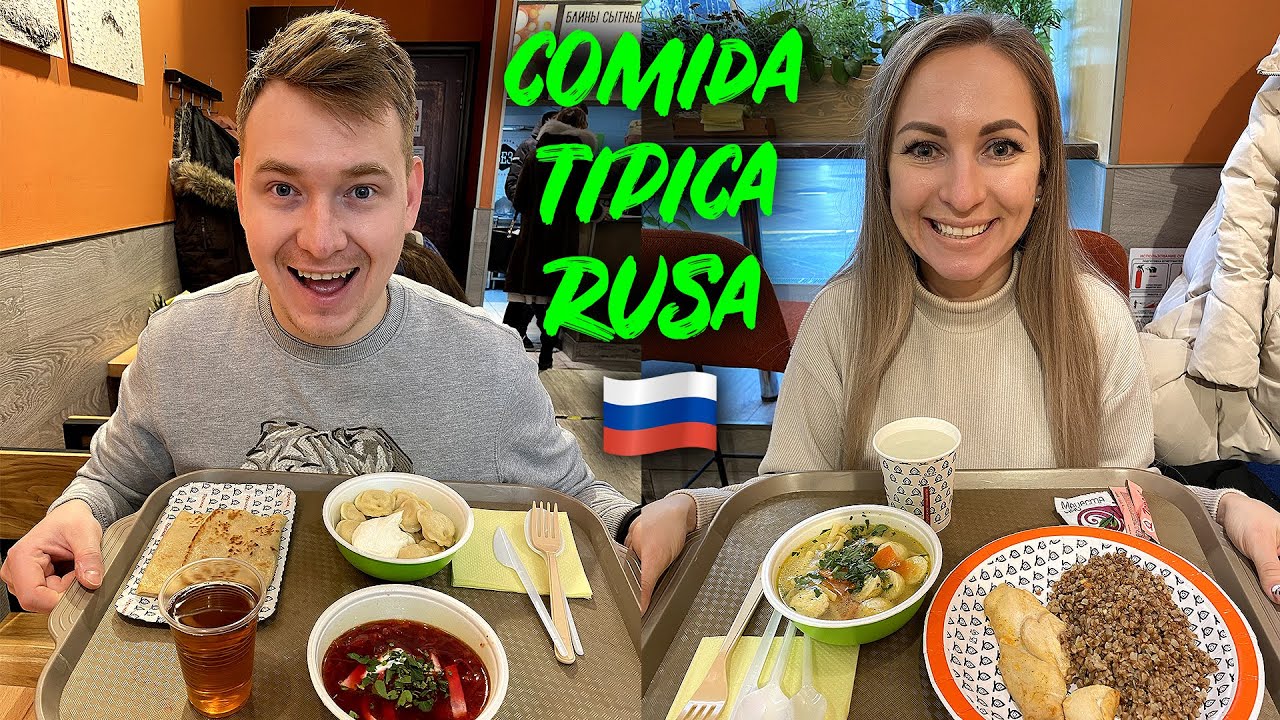 🇷🇺ASÍ ES LA COMIDA TIPICA RUSA | QUE COMER en RUSIA | PLATOS TIPICOS de ...