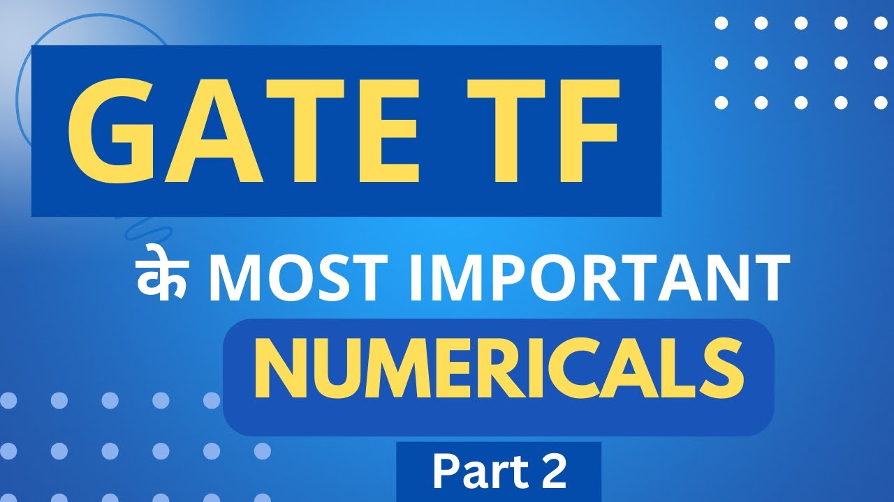 Textile Engineering GATE TF | Important Numericals Part 2| Gate Textile ...