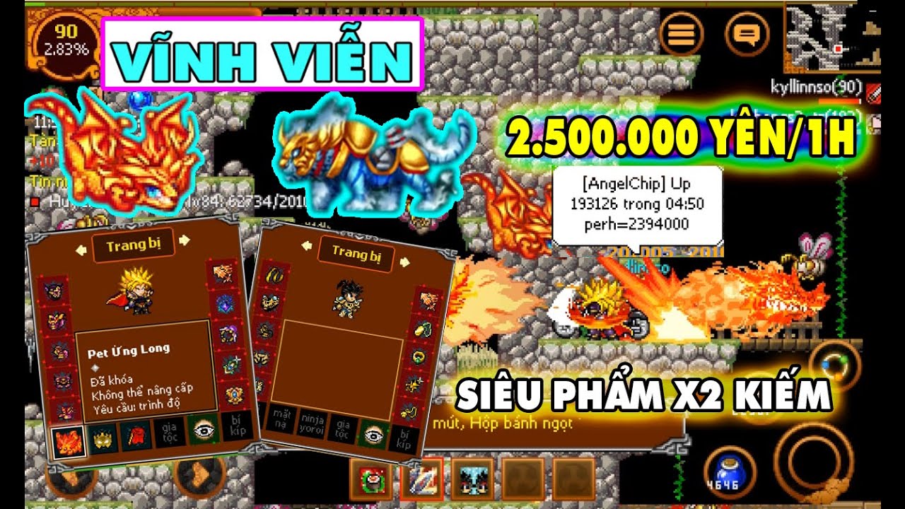 Ninja School Online : Siêu Phẩm X2 Kiếm Full16 Kèm 2 Pét Vĩnh Viễn | Úp ...