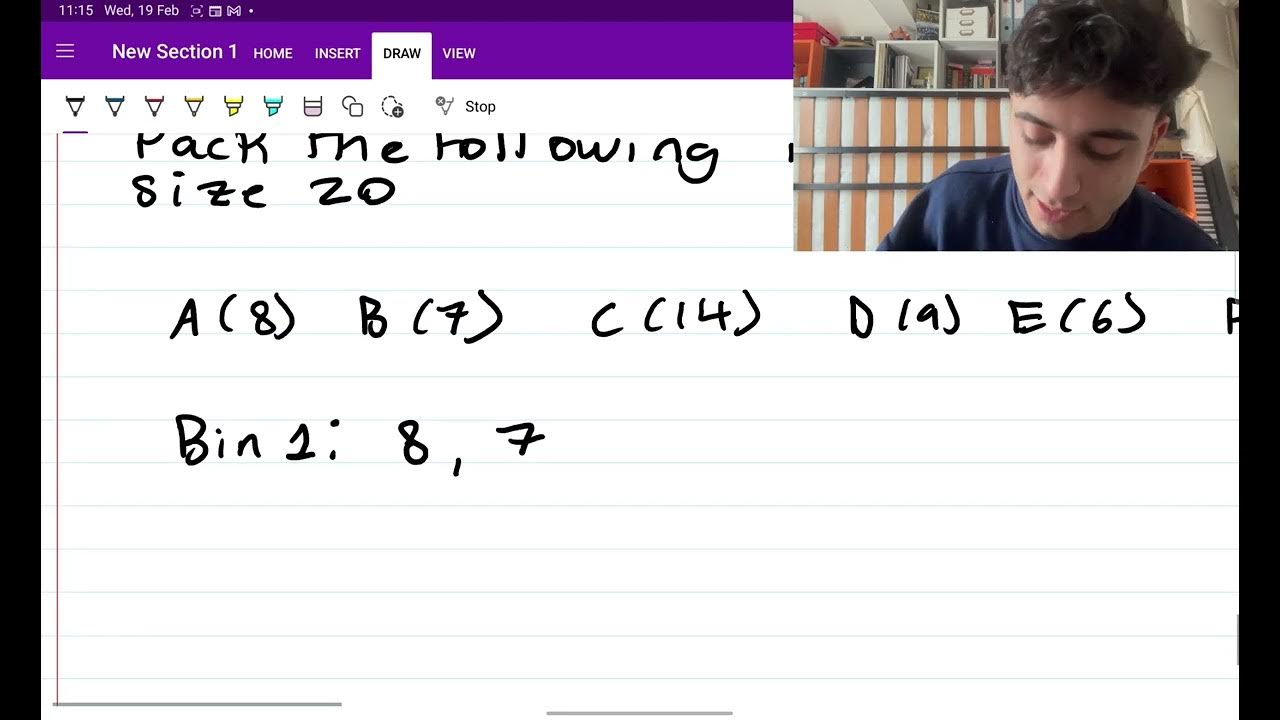 Bin Packing Algorithm First Fit - YouTube