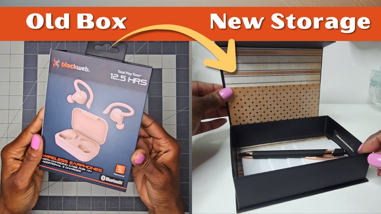 Don’t Toss That Box! Turn It Into a Desk Organizer - YouTube