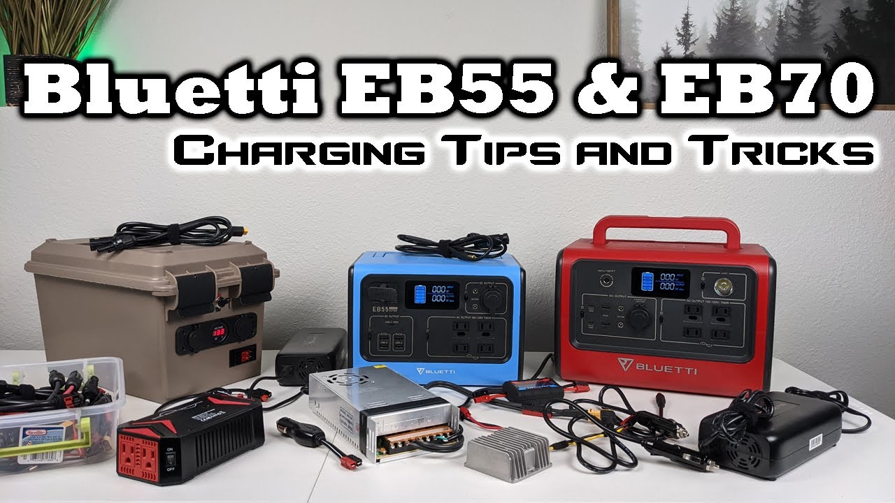 Bluetti EB55 & EB70 Charging Tips and Tricks - Faster Charging Without ...