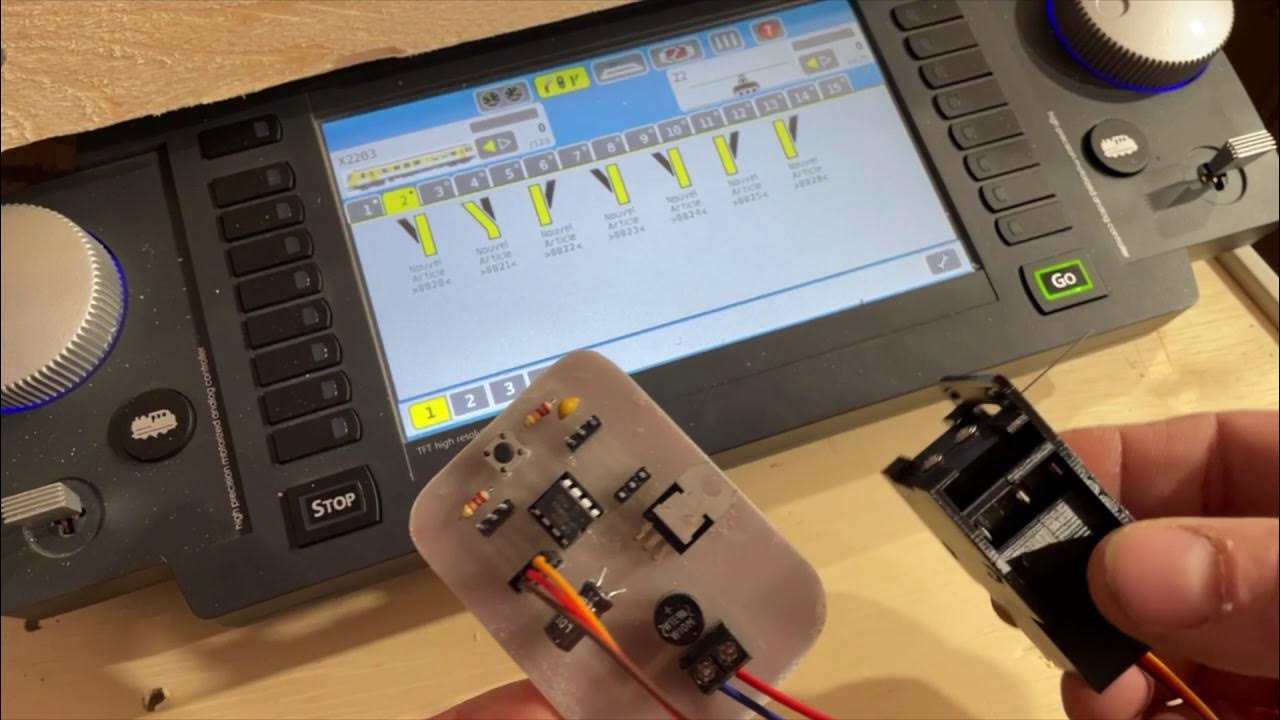 Décodeur d'aiguillage DCC 4 servos - YouTube