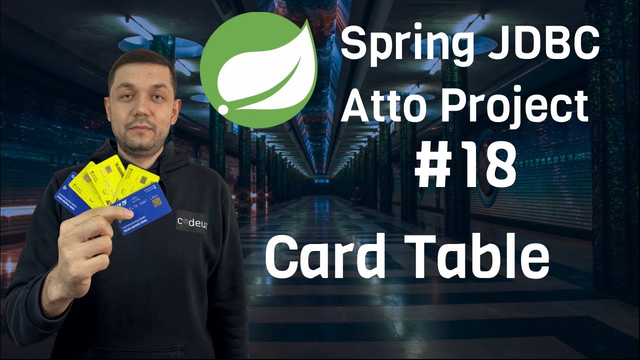 #18 Spring JDBC Atto Project - Card Table - YouTube