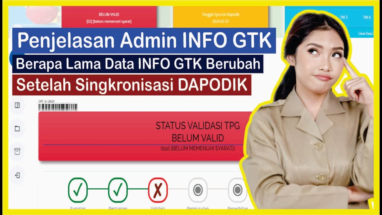 Penjelasan Admin INFO GTK Tentang Berapa Lama Data INFO GTK Berubah Setelah Singkronisasi ...