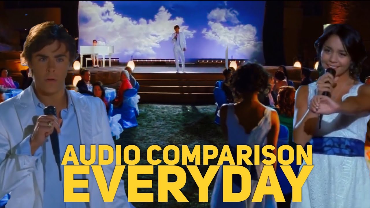High School Musical 2 Everyday Audio Comparison (Movie VS Soundtrack ...