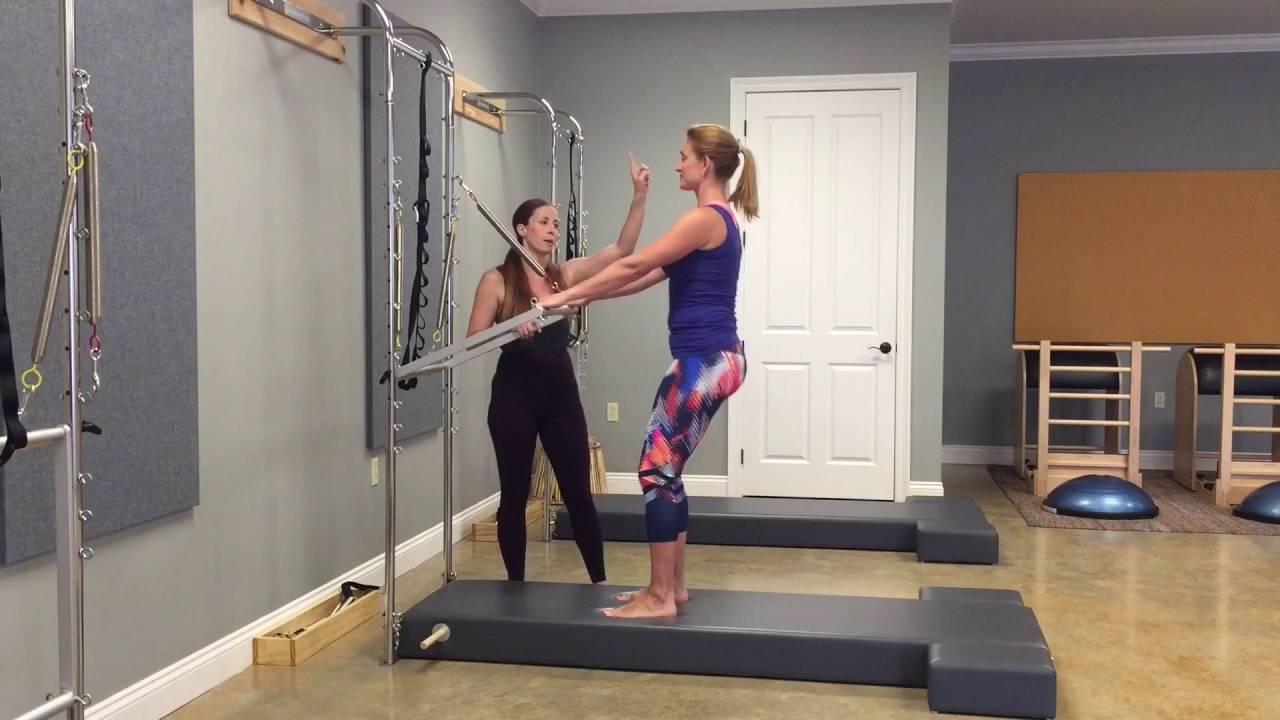 Becky Phares - Pilates Integration Information - Squats on the Tower ...