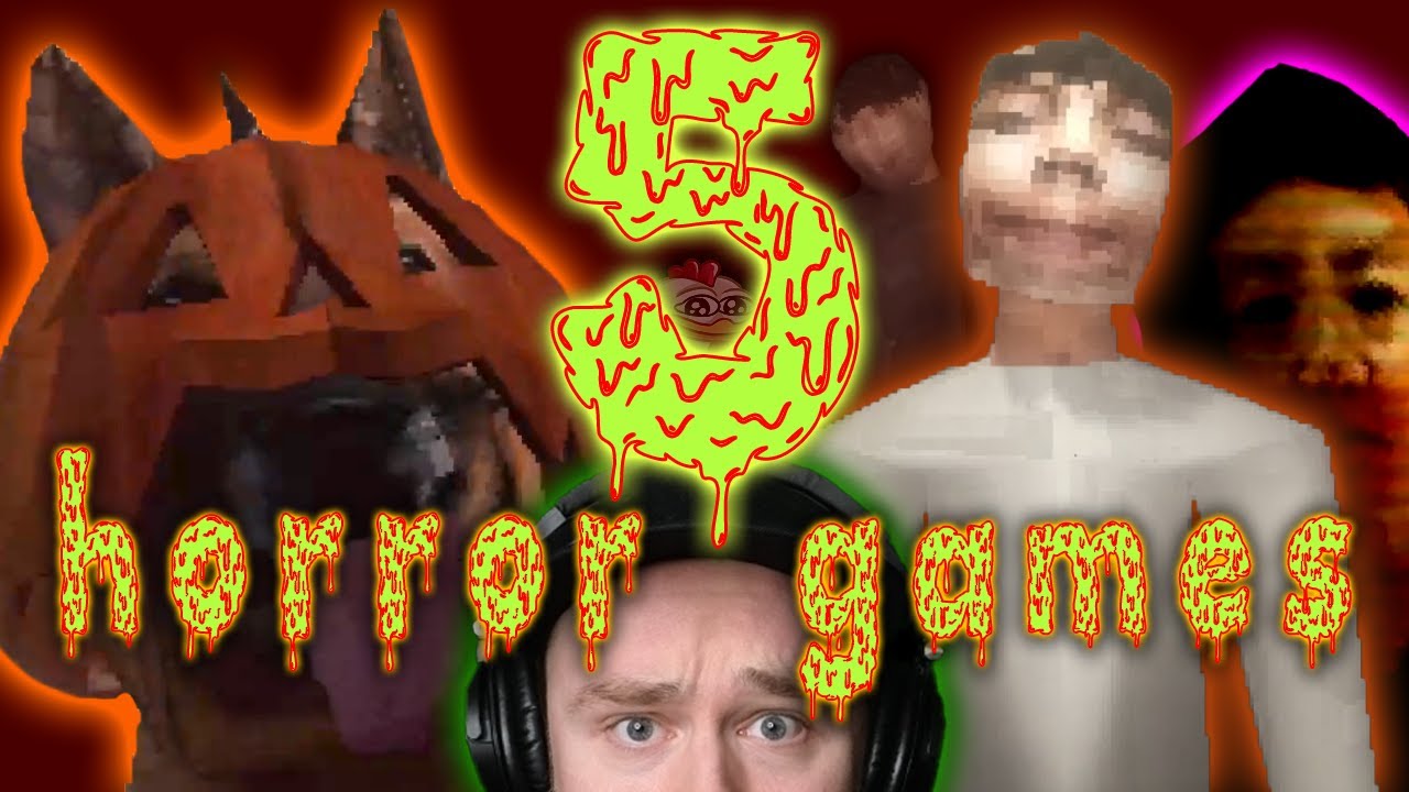 5 Random Horror Games || Bawkbasoup Plays - YouTube