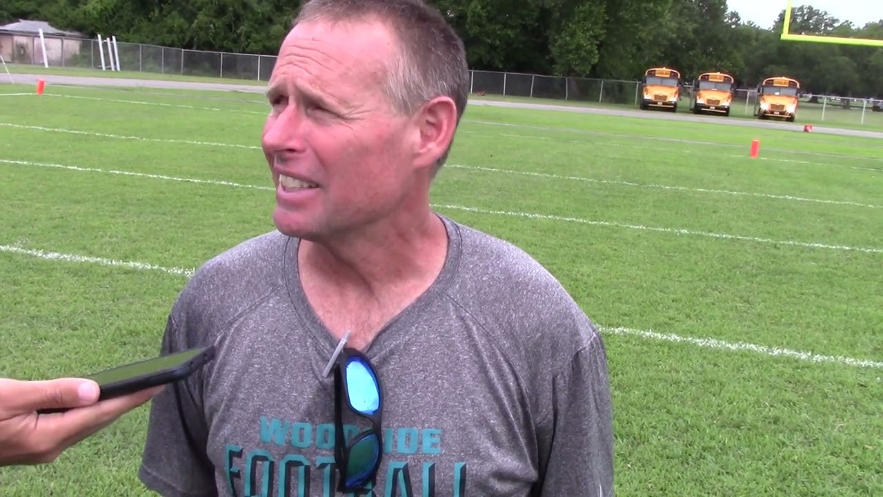 Woodside Coach Danny Dodson after scrimmage at Lake Taylor - Thurs. Aug ...
