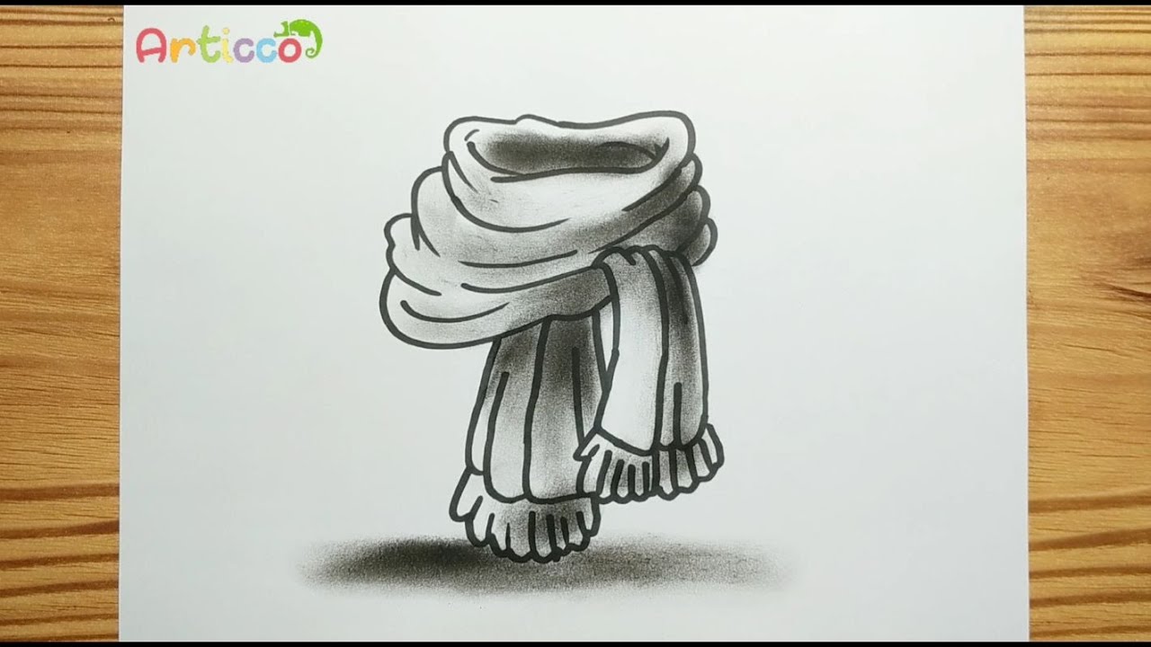 EASY DRAWING REALISTIC SCRAF - YouTube