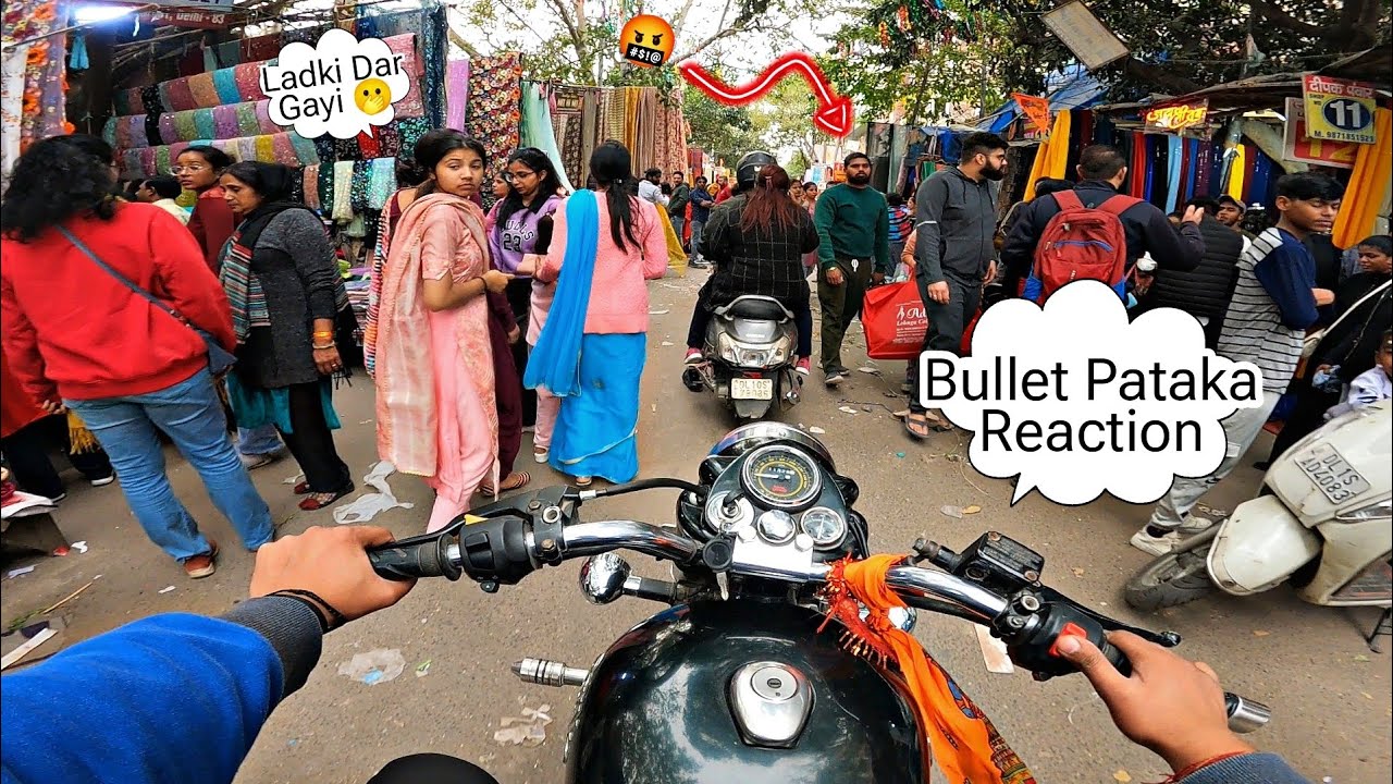 Bullet 350 Pataka Reaction 💥🧨 | Bullet m Patake Kese Fode | Public ...