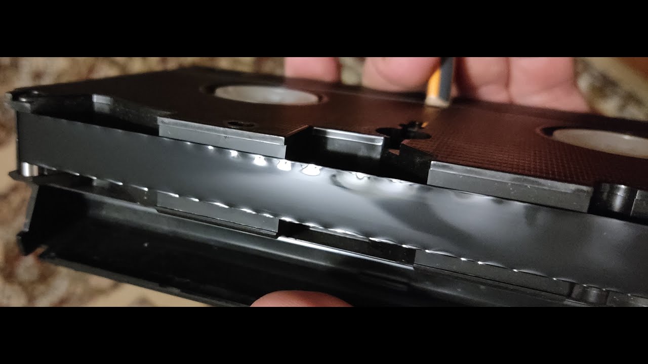 работа Time Base Corrector (TBC) испорченная помятая зажеванная пленка ...