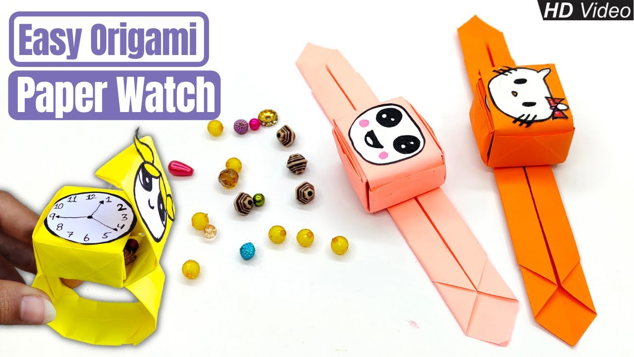 Origami Paper Watch Box | How to Make Easy Paper Watch Box | Easy ...