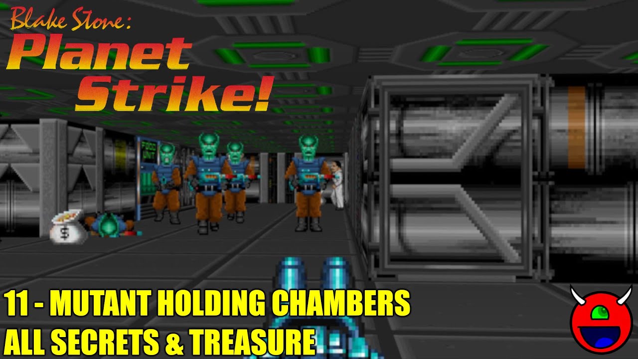 Blake Stone: Planet Strike - 11 Mutant Holding Chambers - 100% 4K No Commentary - YouTube