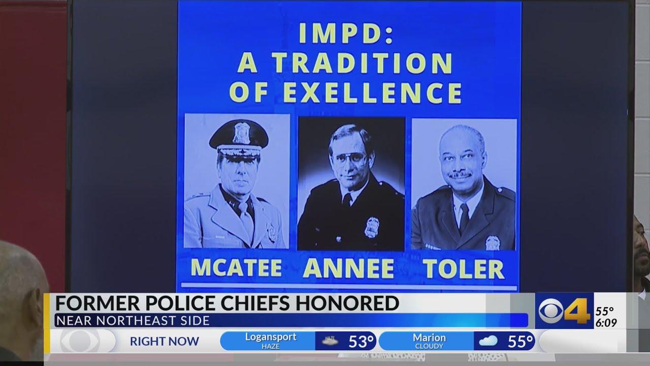 IMPD honors 3 former chiefs of police for their years of service - YouTube