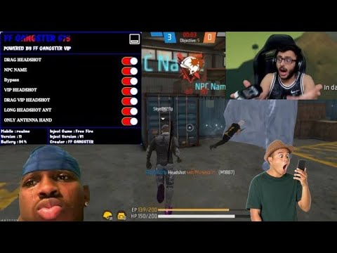 free fire max + free fire vip headshot injector 100% warking lon wolf ...