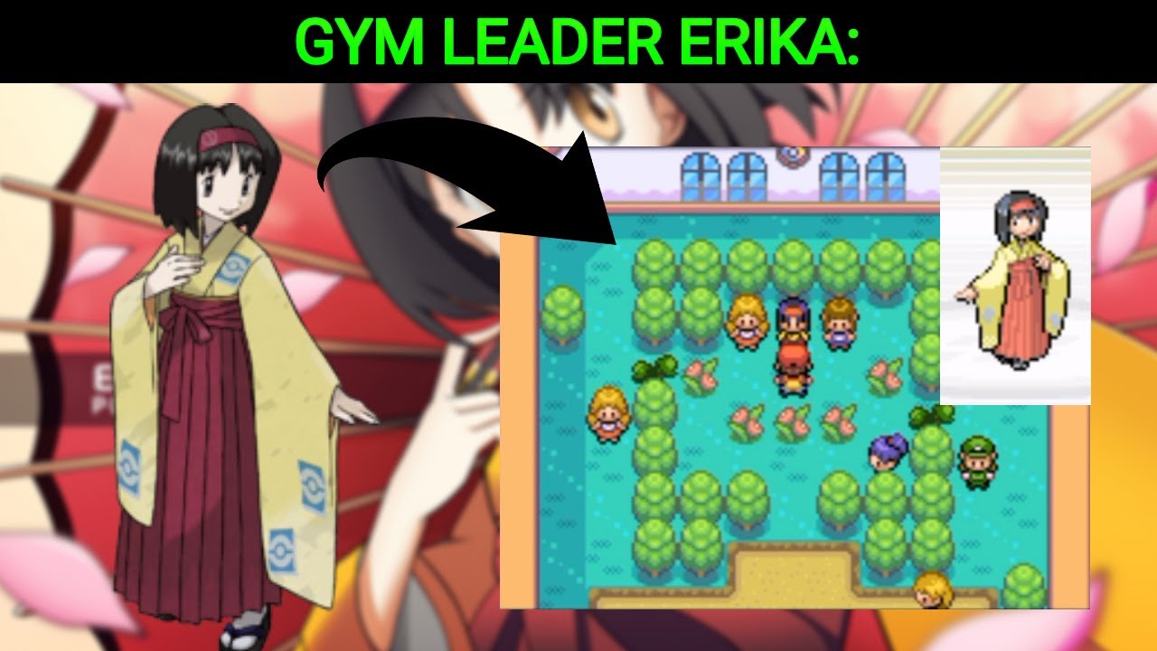 Gym Leader ERIKA - Pokémon Fire Red & Leaf Green (GBA) - YouTube