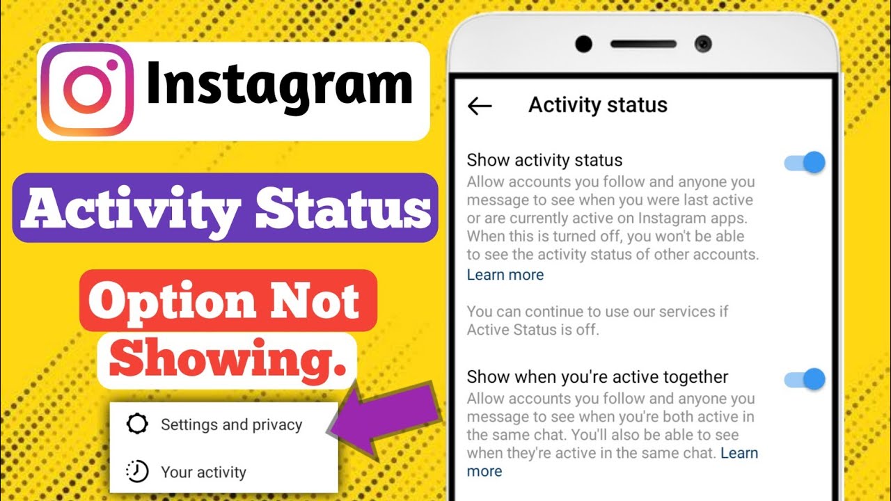 How to turn off active status on instagram | Instagram show activity ...