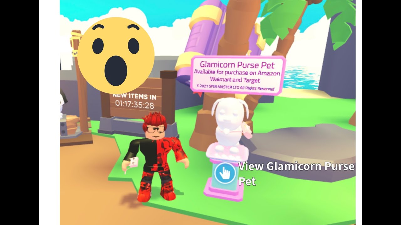 HOW TO GET THE GLAMICORN PURSE PET!!! Roblox Adopt Me - YouTube