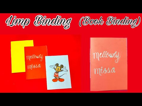 Limp Binding / Book Binding - YouTube