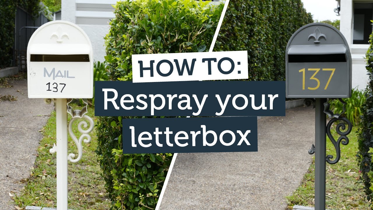 How to Respray a Metal Letterbox | Inspirations Paint - YouTube