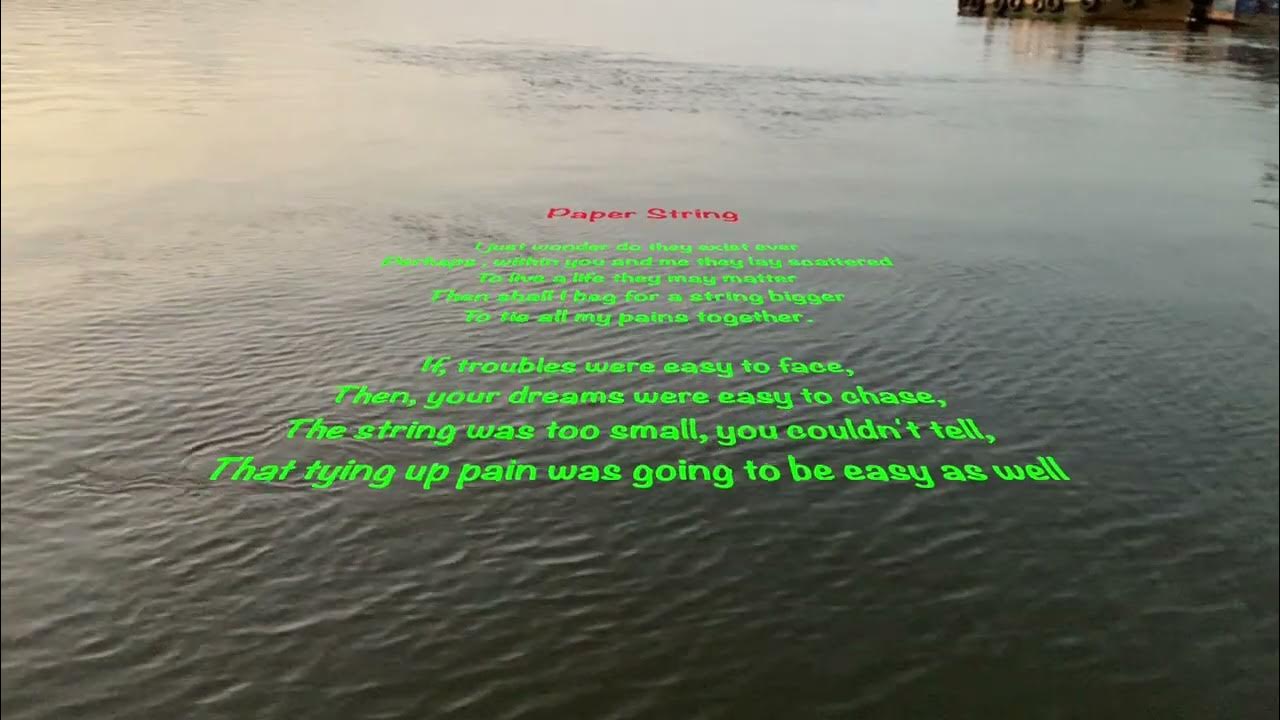 PAPER STRING - Poem by Geetha Jayakumar - YouTube