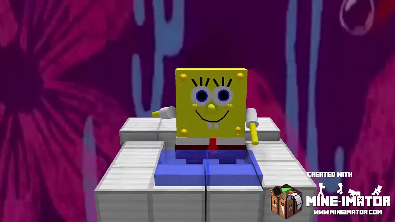 Minecraft Animation - SpongeBob Theme Song Minecraft - YouTube