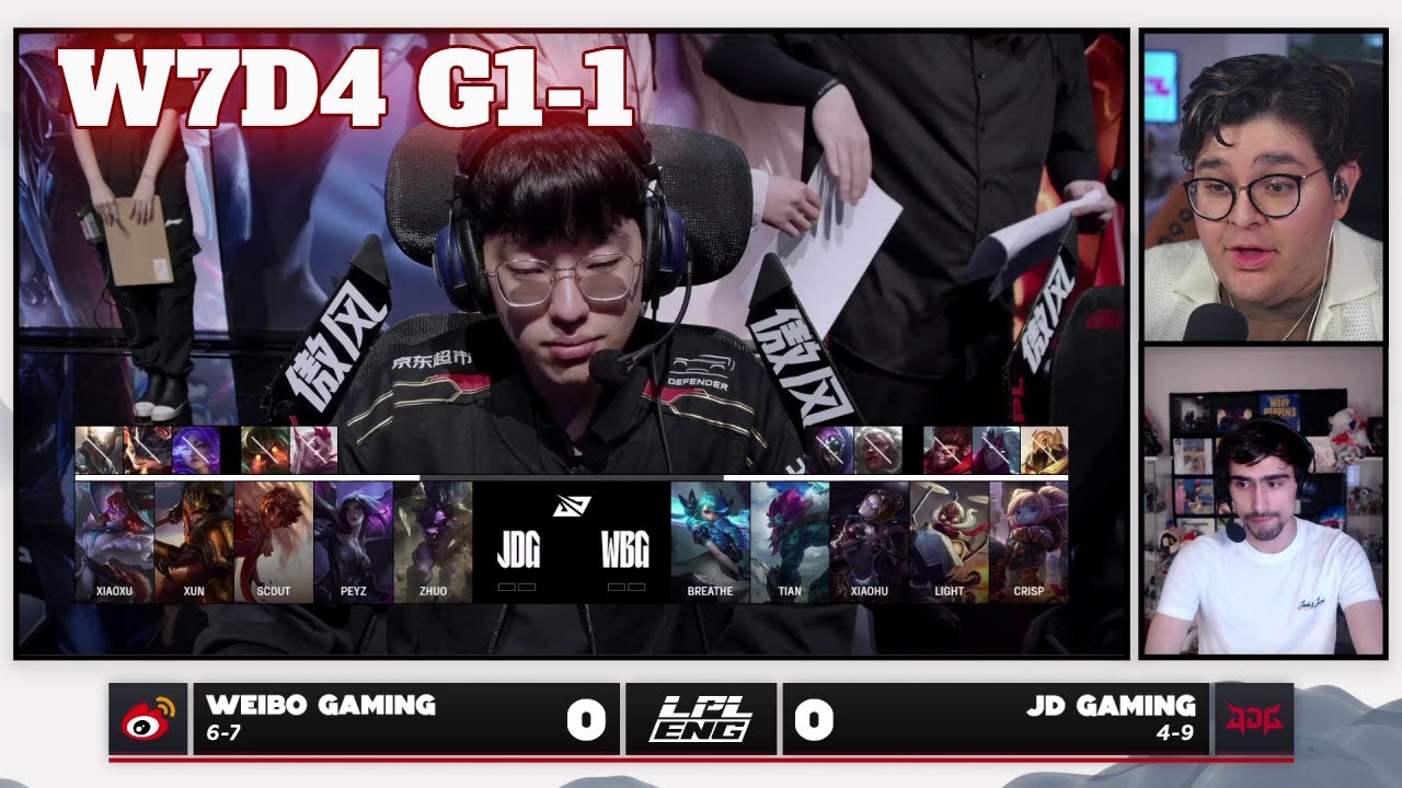 WBG vs JDG - Game 1 | Week 7 Day 4 LPL Summer 2025 Split 3 | Weibo Gaming vs JD Gaming G1 full ...