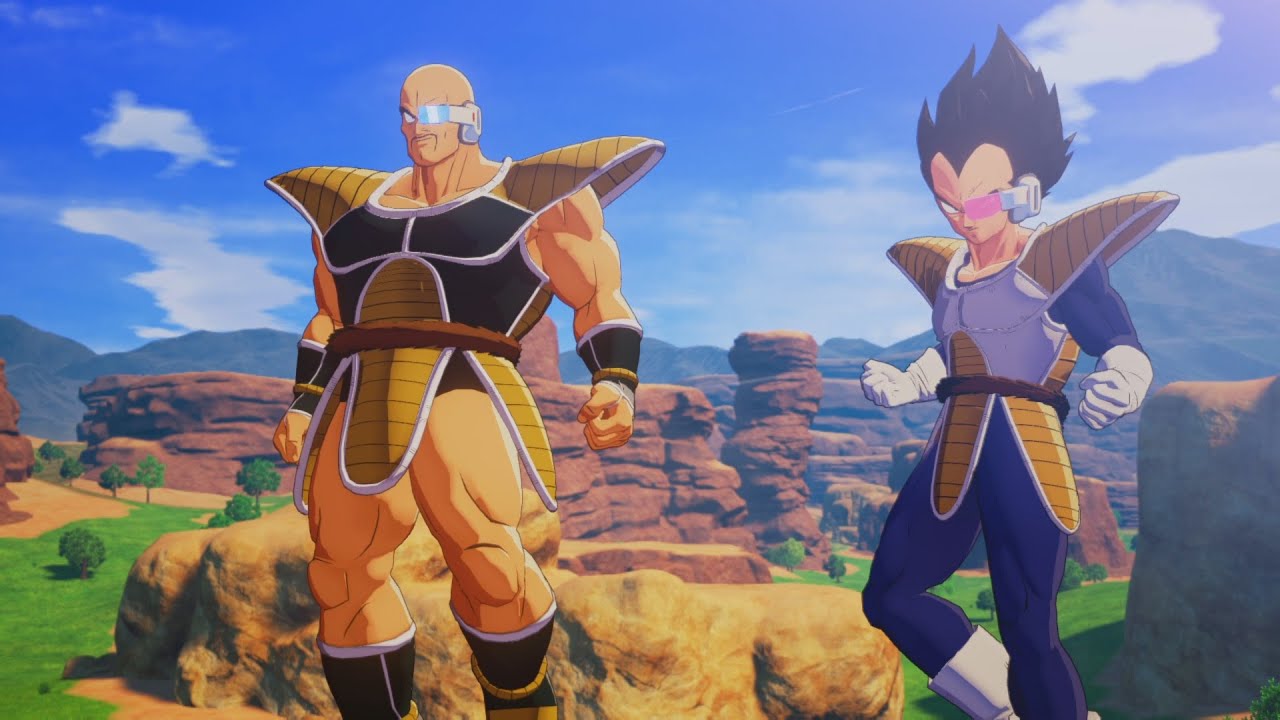 Dragon Ball Z : Kakarot | Vegeta and Nappa attacks! - YouTube