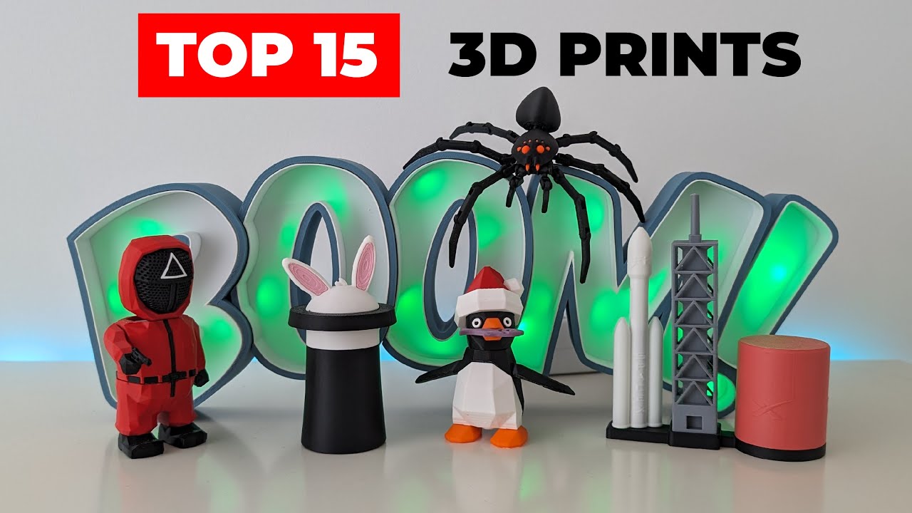 15 COOL 3D Prints You Need to See | BEST 3D Printing Ideas - YouTube