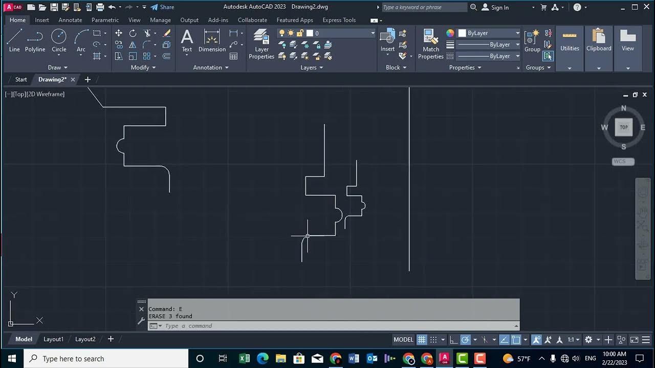 AutoCAD 2023: Modify Tool Commands #2, Stretch, Lengthen, Align, Scale, Array - YouTube