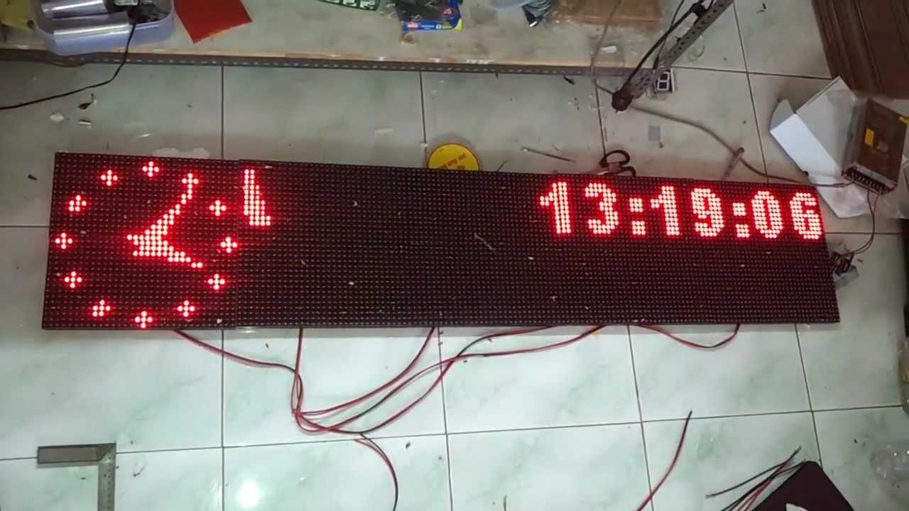 TES ANIMASI LED MATRIX 32X160 - YouTube